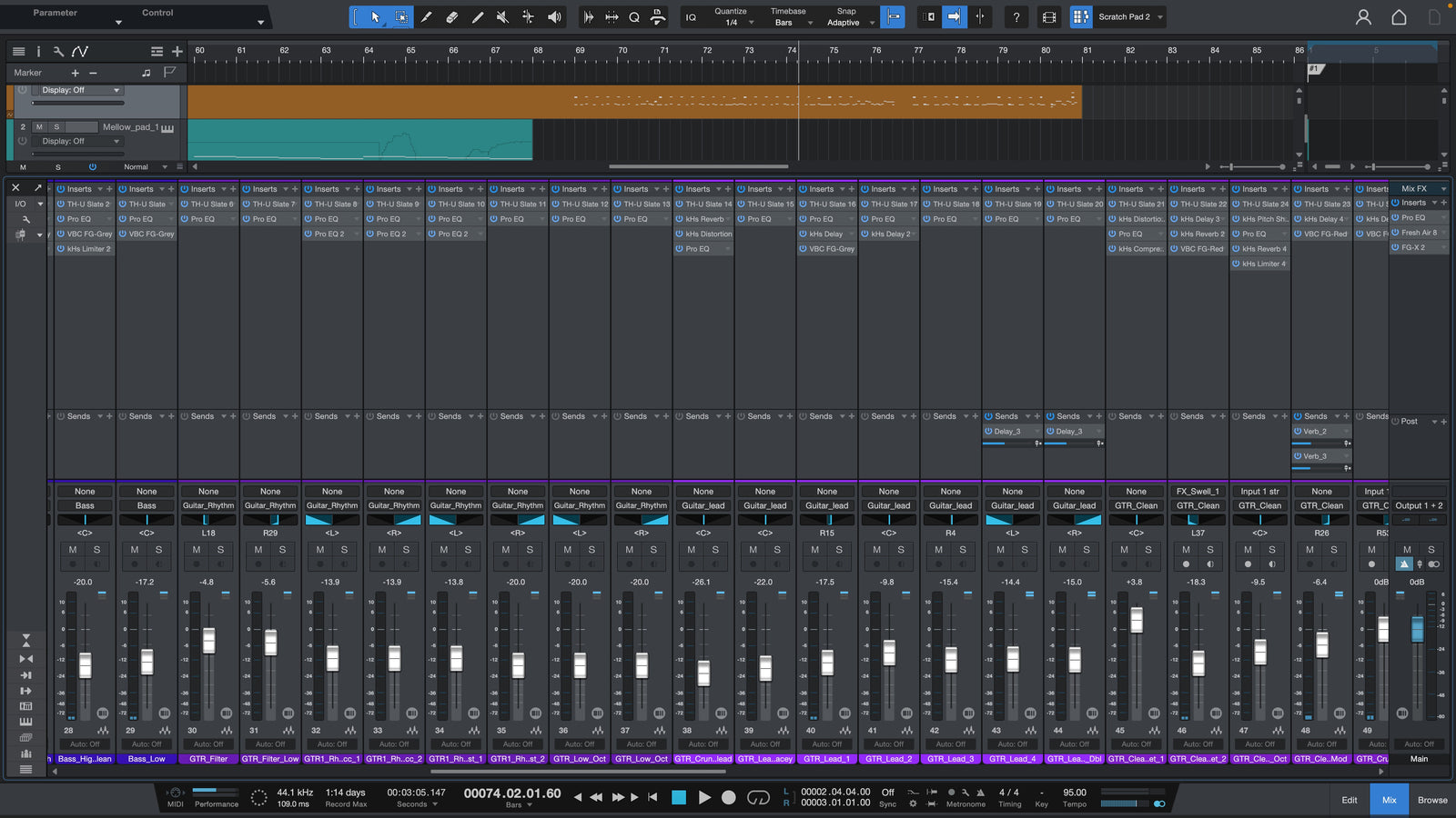 Heavy Rock Mixing and Mastering DAW Template